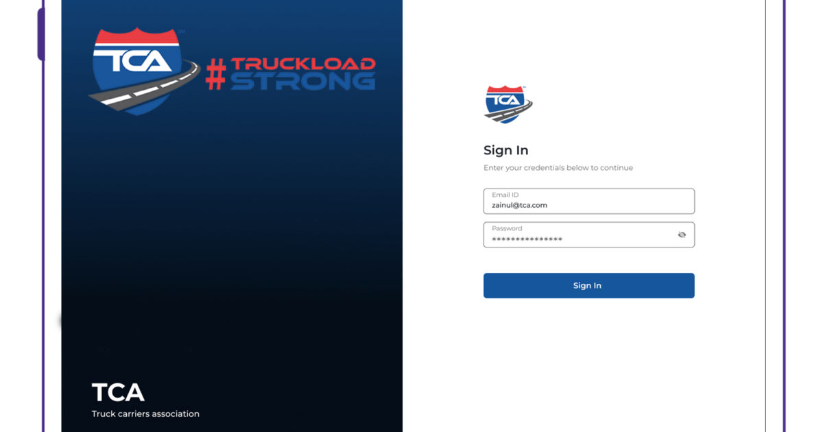Truckload Carriers Association (TCA) - MVP Development | Expert Staff